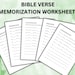 Bible Verse Memorization Worksheets Memorize Scripture Fill in the ...