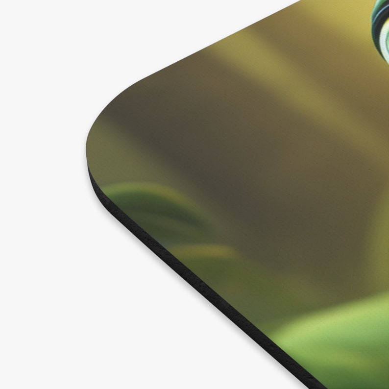 Mouse Pad rectangle, Cute Frog, Frog Mouse Pad, Frog on a Log, Gift for ...