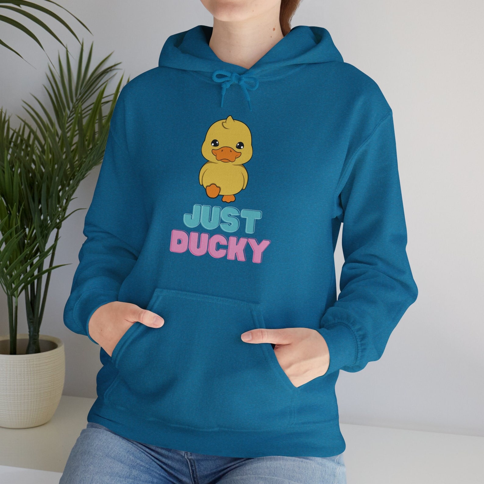 Just Ducky Hooded Sweatshirt, Just Ducky Hoodie, Cute Hoodies, Duck ...