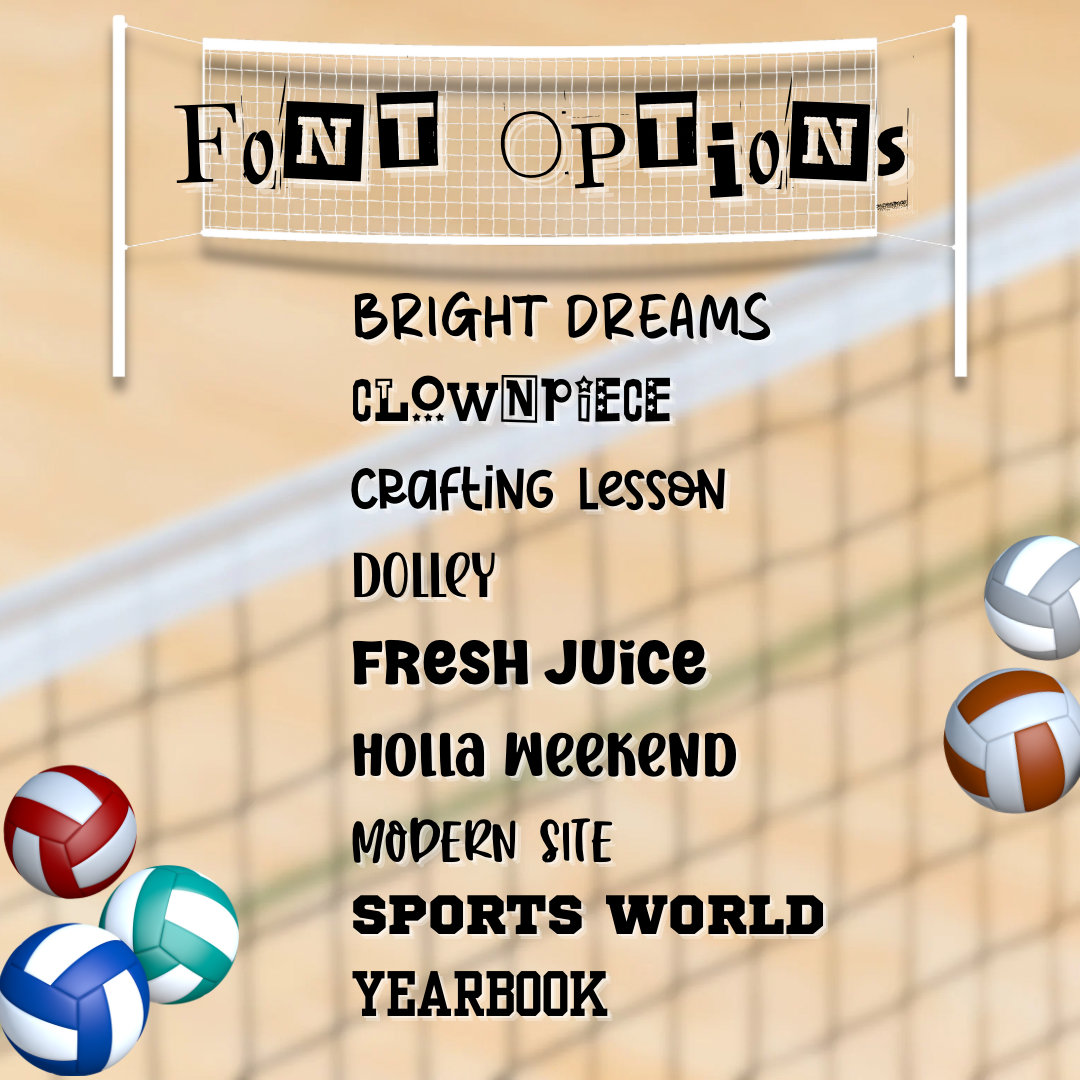 Personalized Team Volleyball Sticker - Etsy Canada