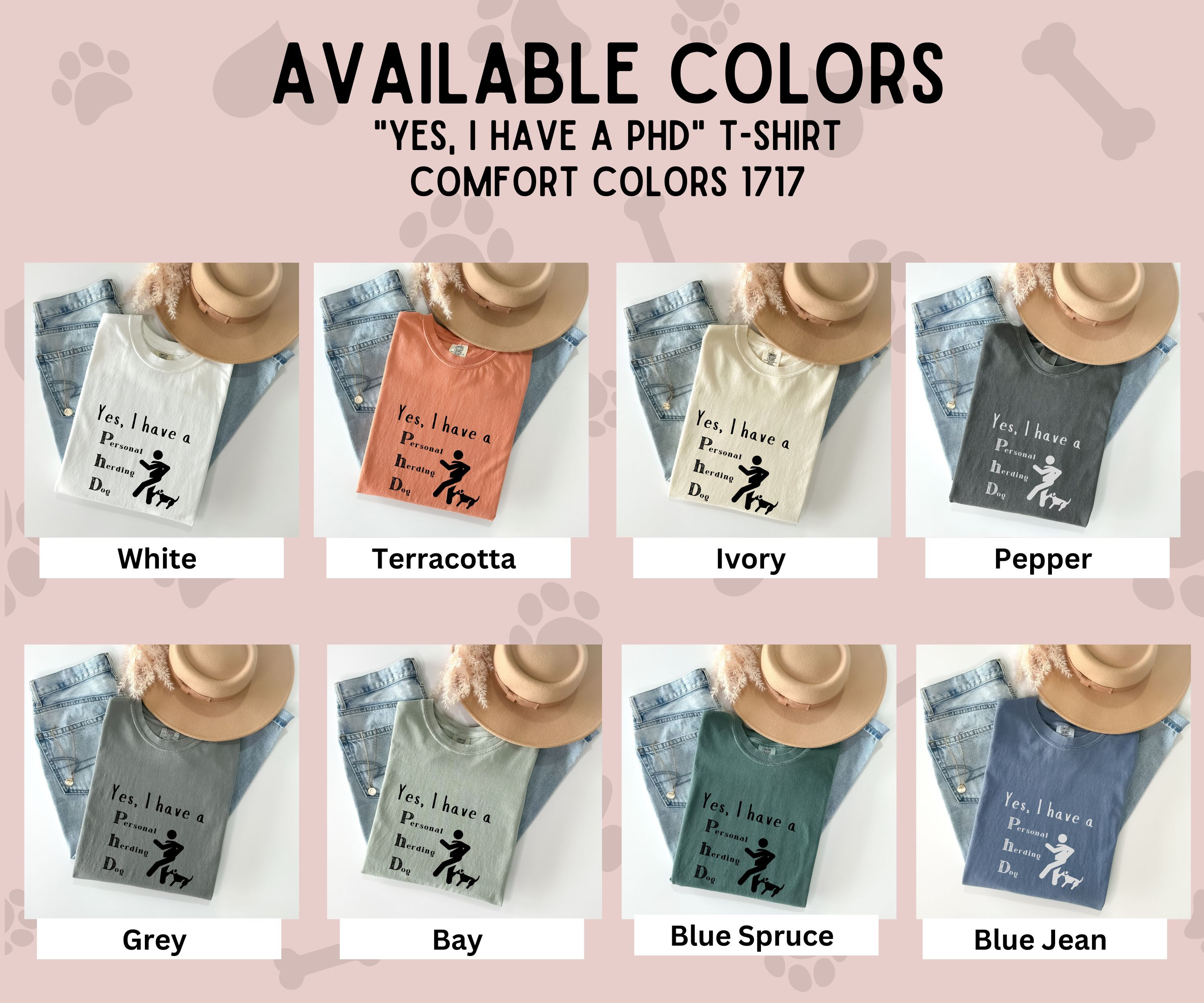 Yes, I Have a Phd Funny Dog Comfort Colors Shirt Dog Mom Dog Dad ...