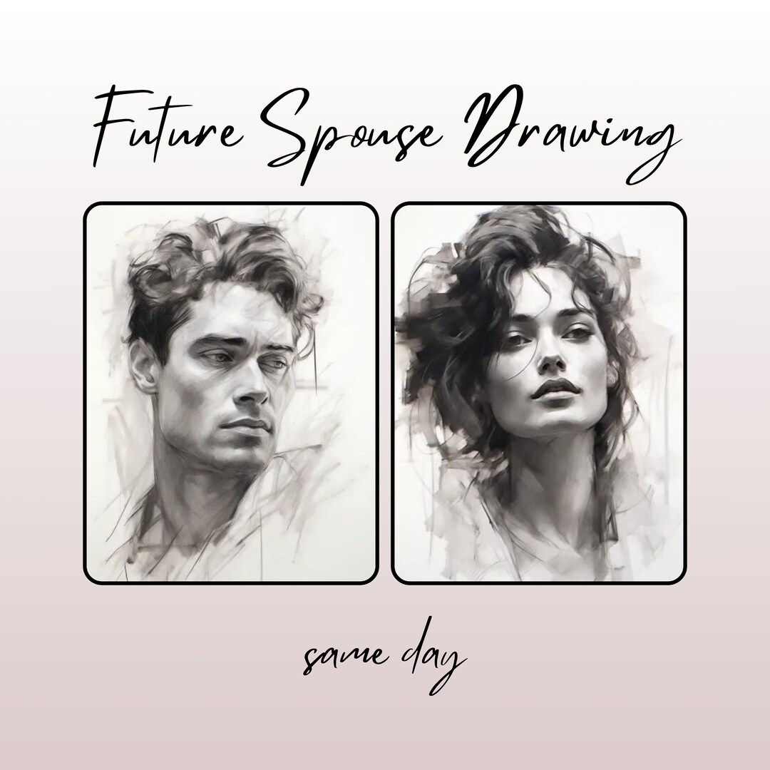 Future Spouse Drawing Future Husband Drawing Future Wife - Etsy Australia