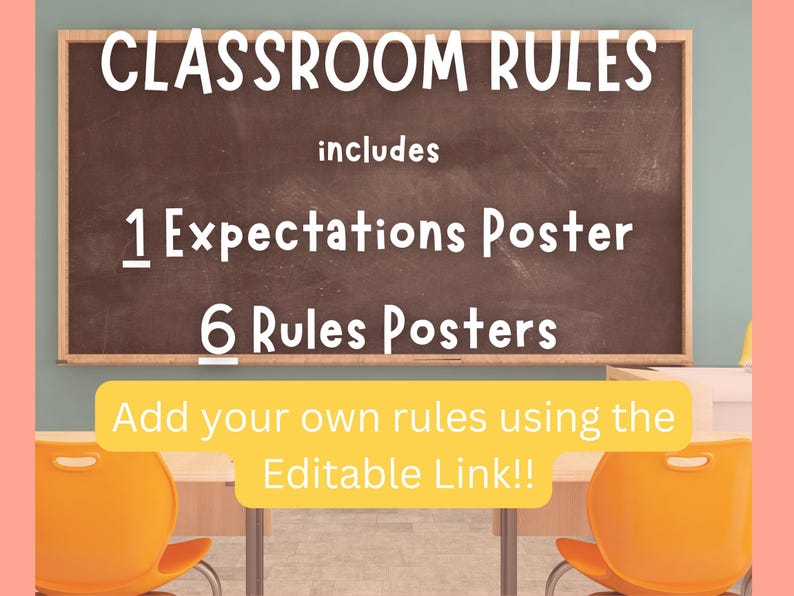 Classroom Rules | Printable & Editable - Etsy