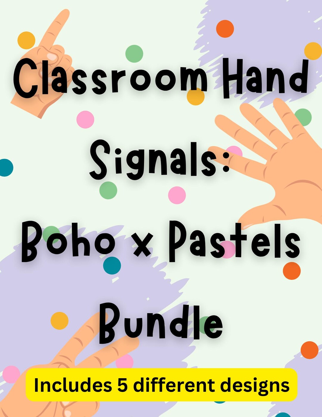Hand Signals | Boho X Pastel Bundle - Etsy