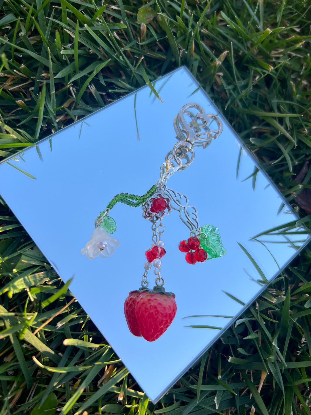Berry 2.0 Charm Keychain - Etsy