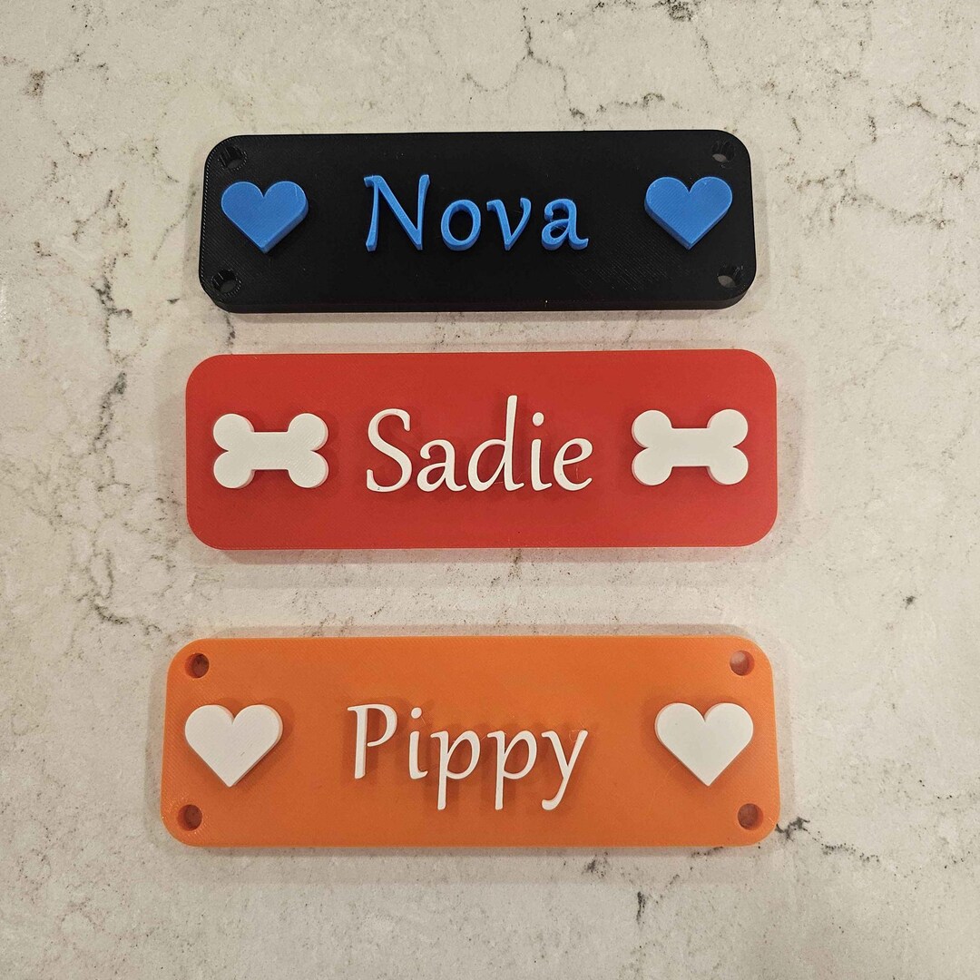 Customizable Pet Name Tag - for Crates, Cages & Pens - Etsy