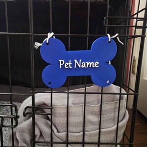 Customizable Pet Name Tag - for Crates, Cages & Pens - Etsy