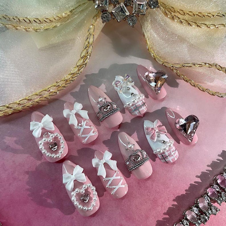 Princess Press on Nails - Etsy
