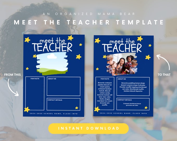 Editable Classroom Newsletter Template: Canva Design (digital Download ...