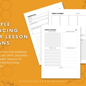 Teacher Planner Printable 2024-2025 School Calendar Lesson Planner ...