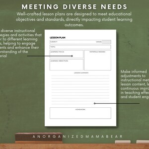 Teacher Planner Printable 2024-2025 School Calendar Lesson Planner ...