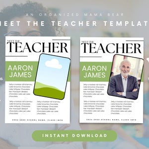 Editable Meet the Teacher Template | Classroom Decor | Newsletter ...