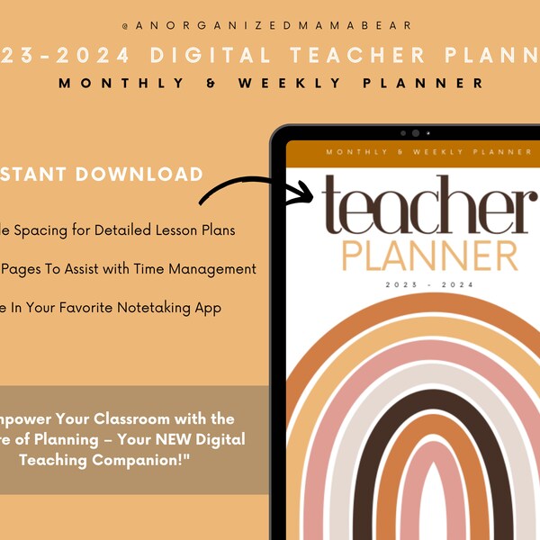 Teacher Planner - Etsy