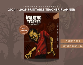 Weekly Teacher Planner, Printable Weekly Lesson Planner, PDF Teacher ...