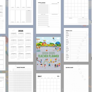 Teacher Planner 2024-2025, Printable Lesson Planner, PDF Teacher ...