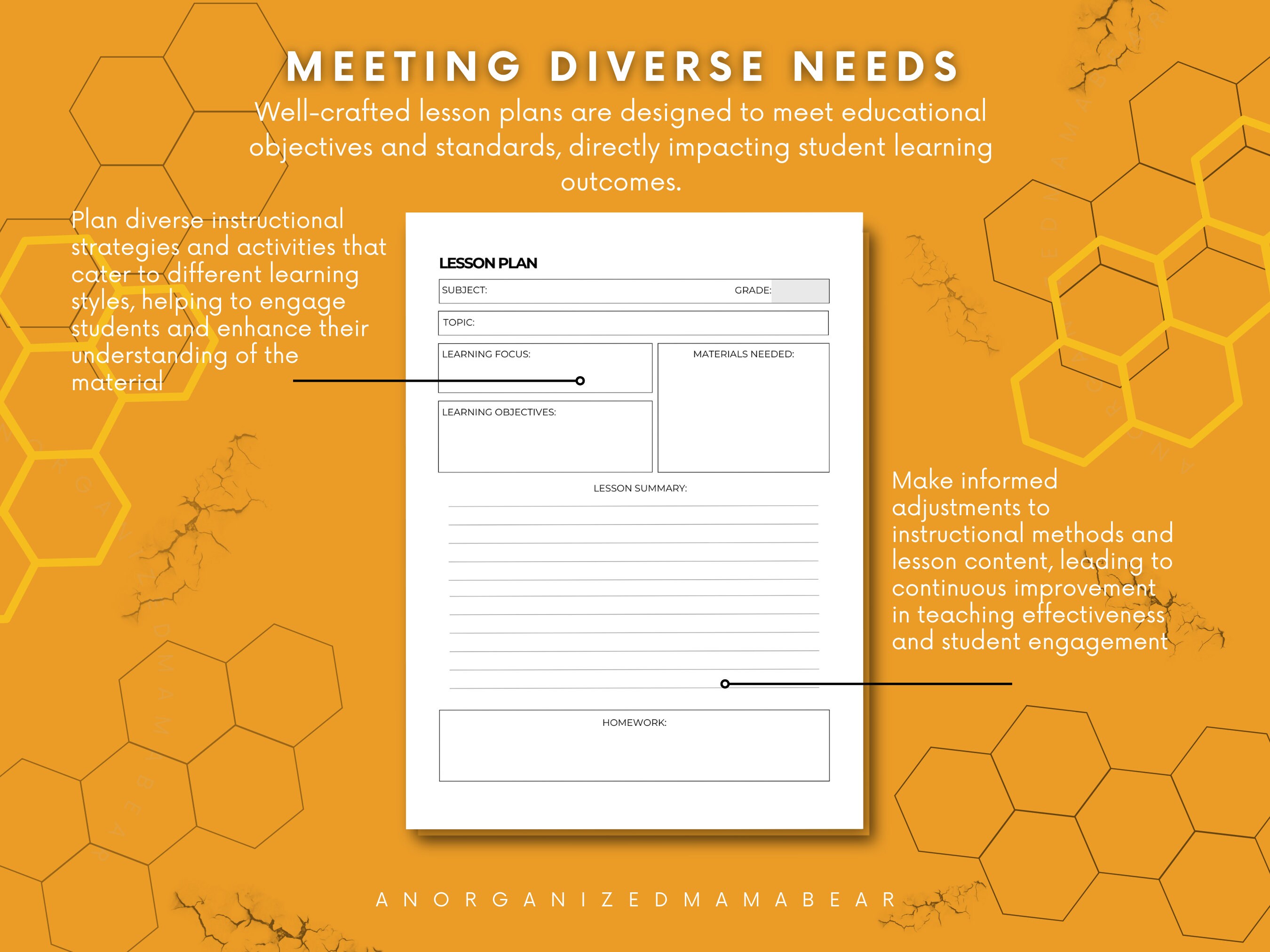 Teacher Planner Printable 2024-2025 School Calendar Lesson Planner ...