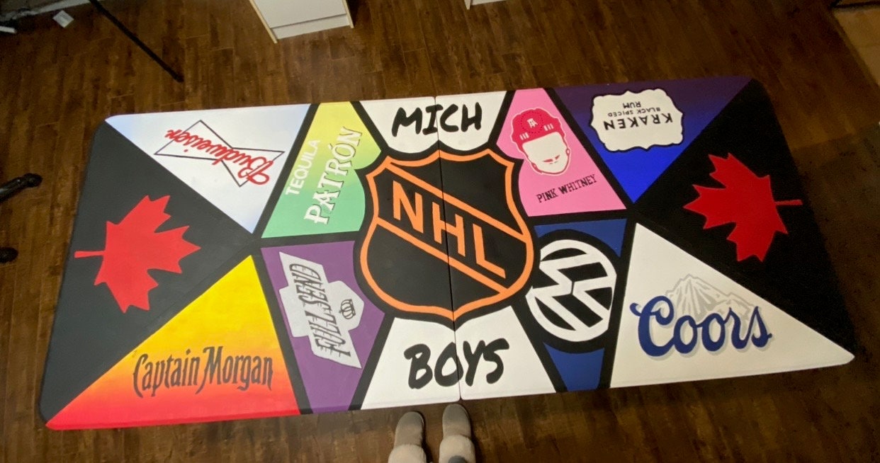 Custom Painted Beer Pong Tables - Etsy