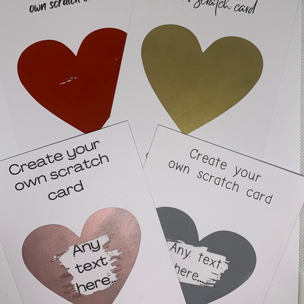 Scratch to Reveal - Etsy UK