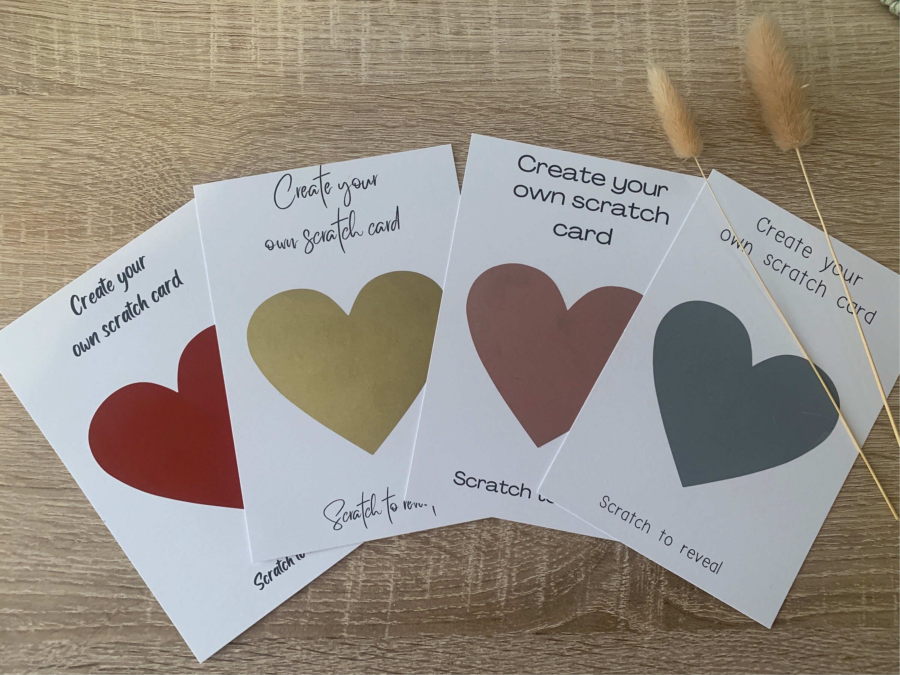Create Your Own Scratch Card Personalised Scratch Card - Etsy Ireland