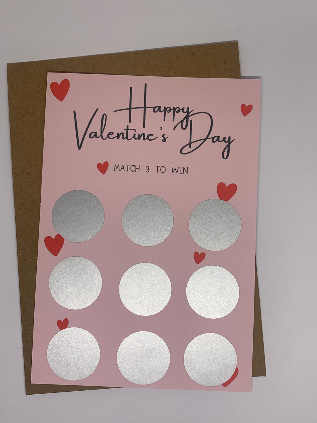 Valentine's Day Scratch Card, Valentine's Scratch Card, Scratch Card ...