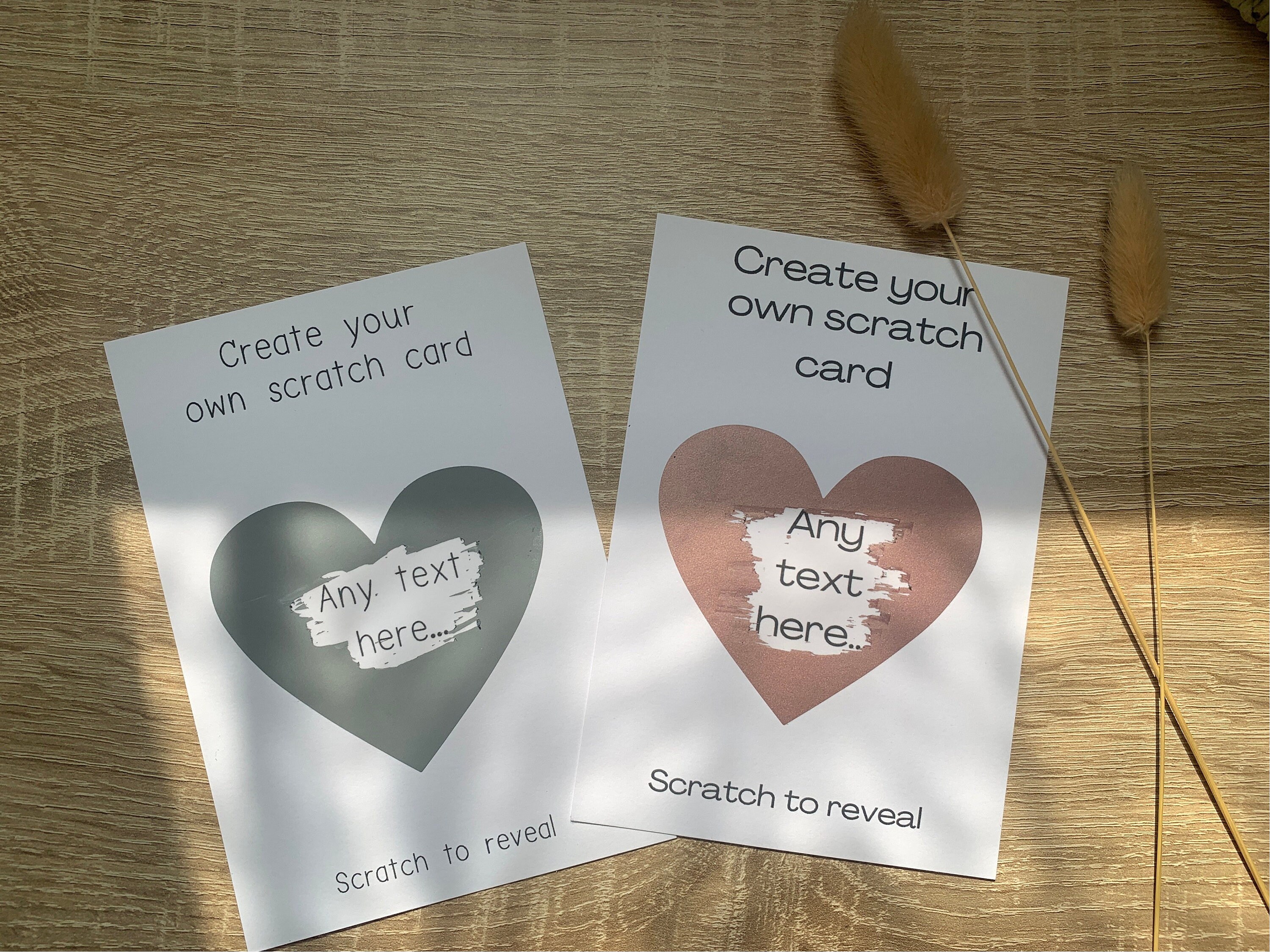 Create Your Own Scratch Card Personalised Scratch Card - Etsy Ireland