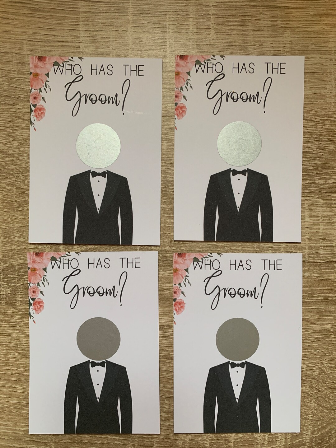 Who Has the Groom Find the Groom Scratch Off Bridal Shower - Etsy