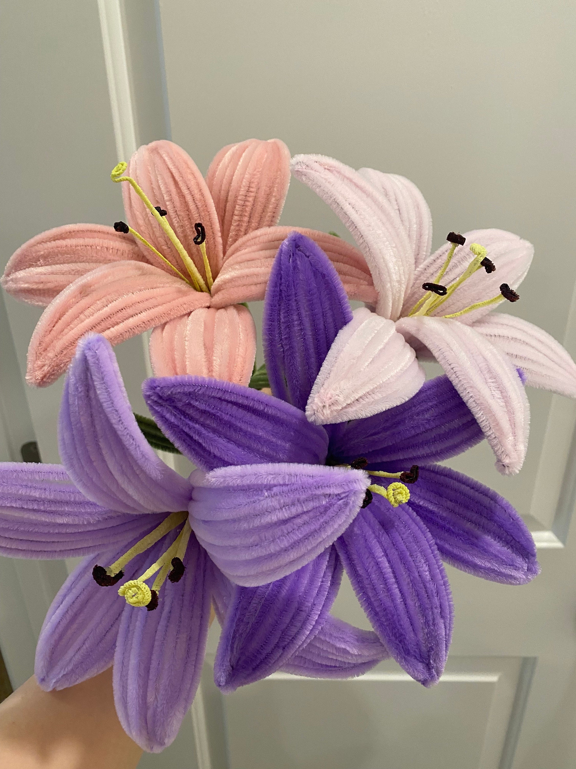 Handmade Pipe Cleaner Flowers | Flower Boutique | Lily - Etsy