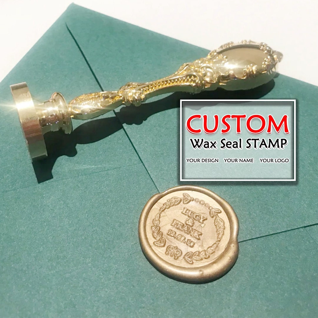 Custom Wax Seal Stamp Kit for Wedding Invitation , Wedding Wax Seal Kit ...