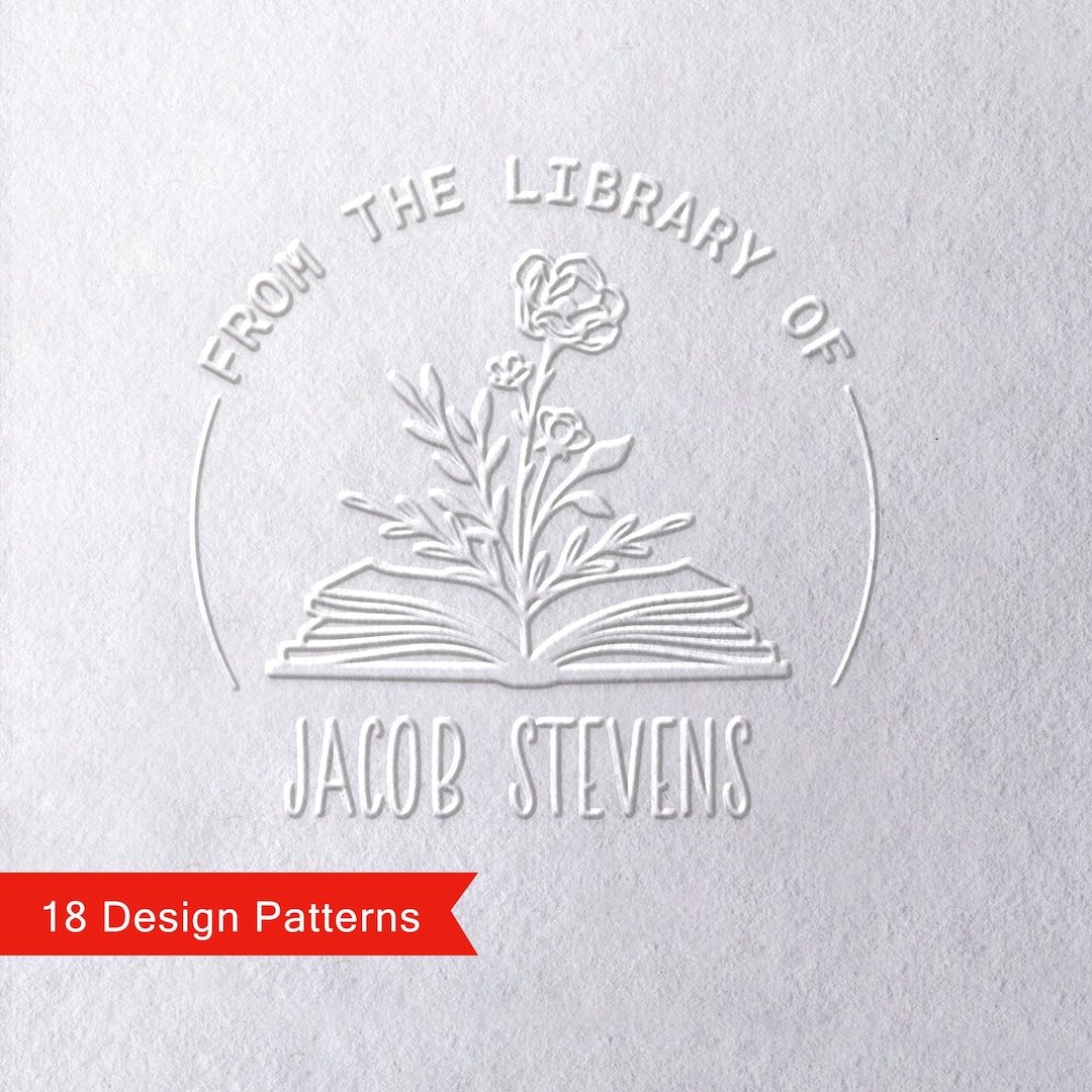 Personalized Book Embosser, Custom From the Library of Book Stamp ...