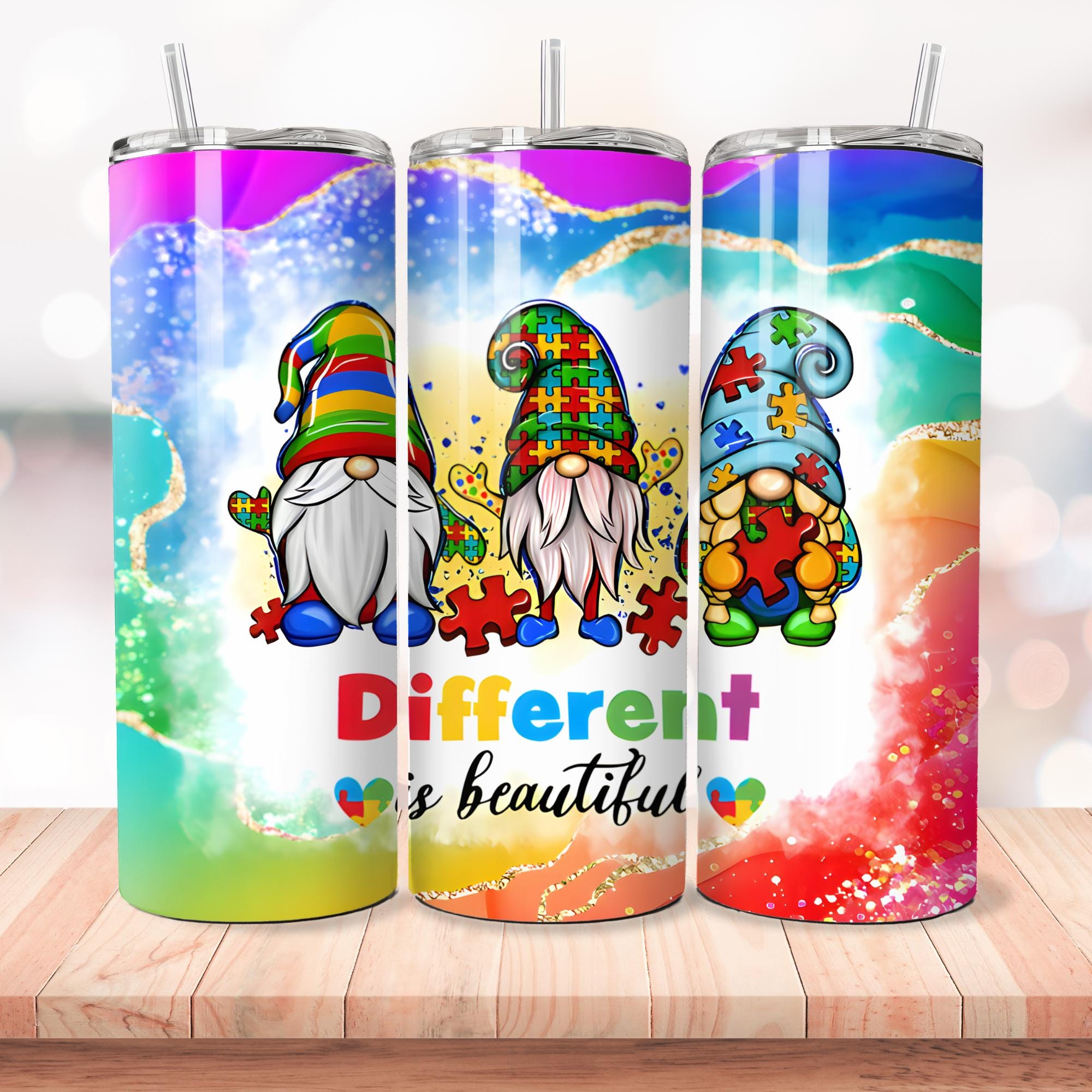 40+ Autism Tumbler Wrap Bundle, Autism Awareness Accept Understand Love ...