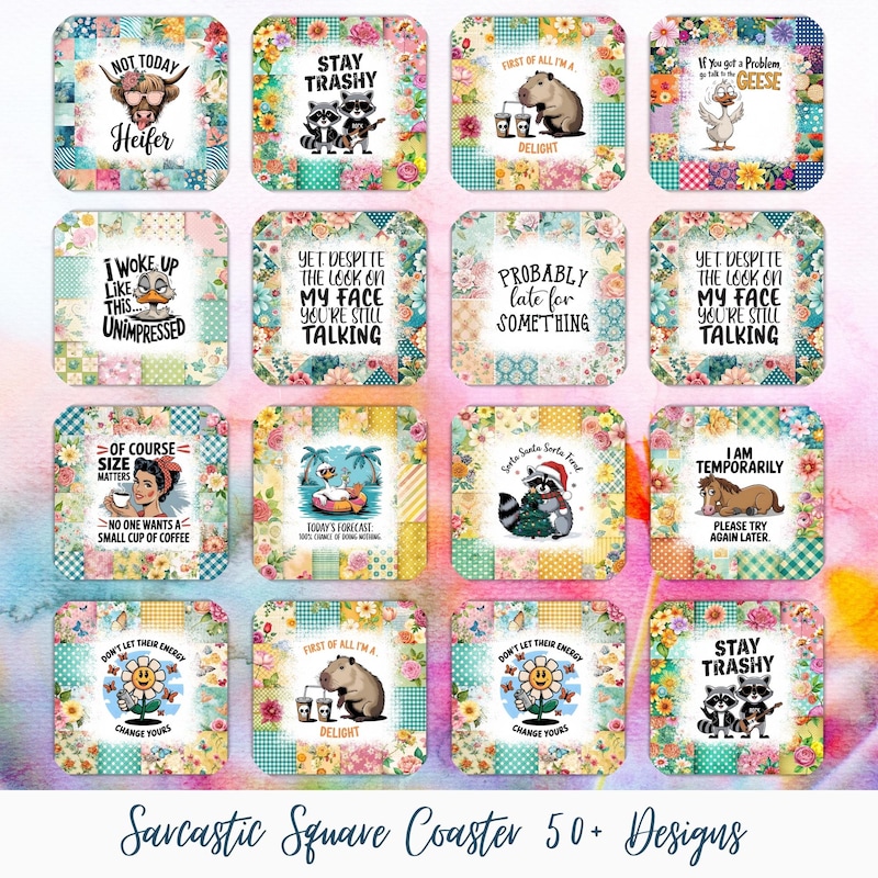 Funny Square Magnets - Etsy