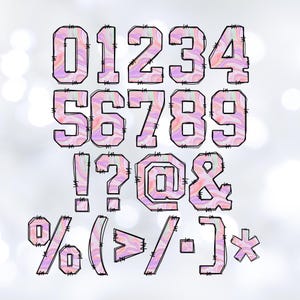 Pastel Marble Alphabet PNG – Sweet Doodle Varsity Letters Clipart Pack ...