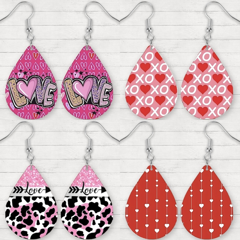 70+ Valentine's Day Teardrop Earring Bundle, Valentine's Teardrop ...