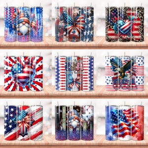 150+ 4th of July Tumbler Wrap Bundle, Patriotic Tumbler Wrap Designs ...