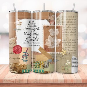 100+ Bible Verses Tumbler Wrap Bundle, Christian Quotes Religious ...