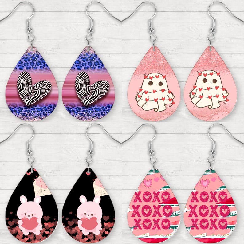 70+ Valentine's Day Teardrop Earring Bundle, Valentine's Teardrop ...