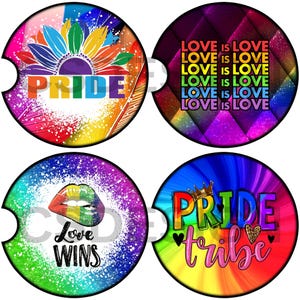 60+ Pride Car Coaster Designs, LGBTQ+ PNG, LGBT Car Coaster, Love is ...