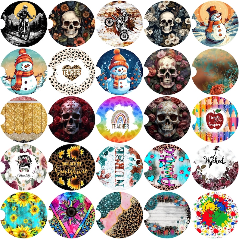 1500+ Mega Car Coaster Sublimation Designs Bundle (PNG Digital Download ...