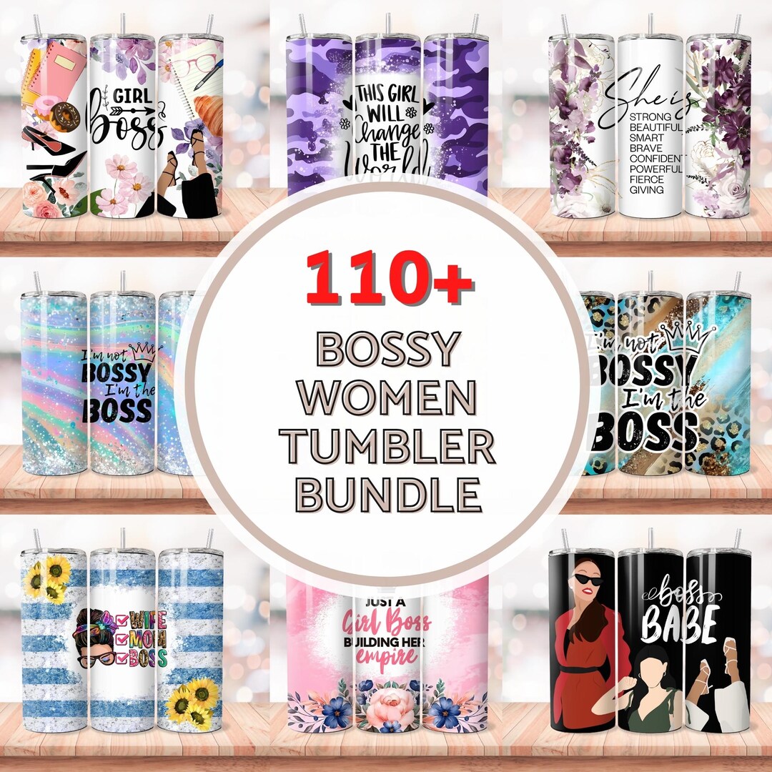 110+ Bossy Women Tumbler Designs, Woman Appreciation Tumbler, 20oz Boss ...
