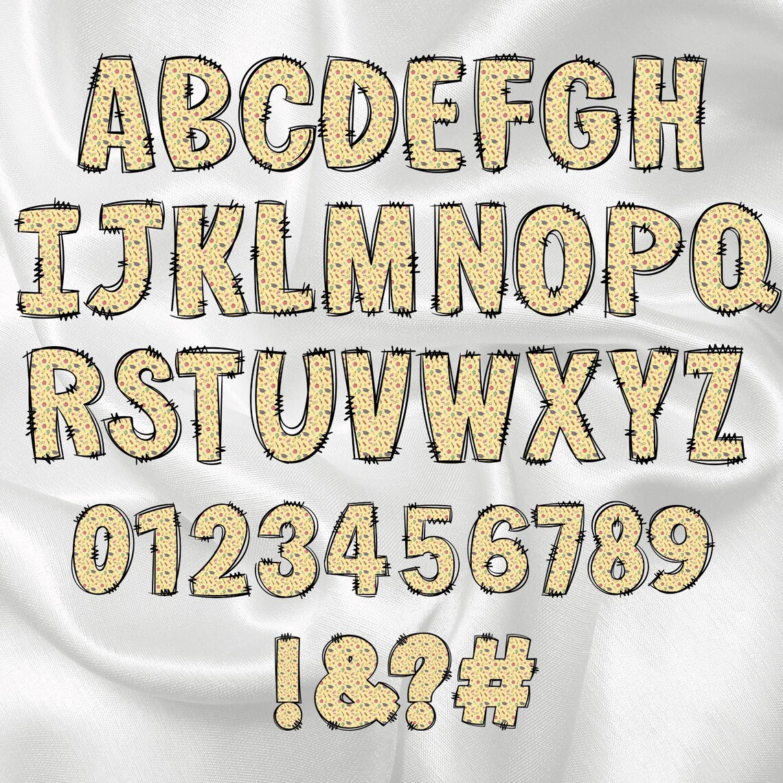 Teacher Alphabet Png, Doodle Font PNG, School Theme Clipart, Alphabet ...