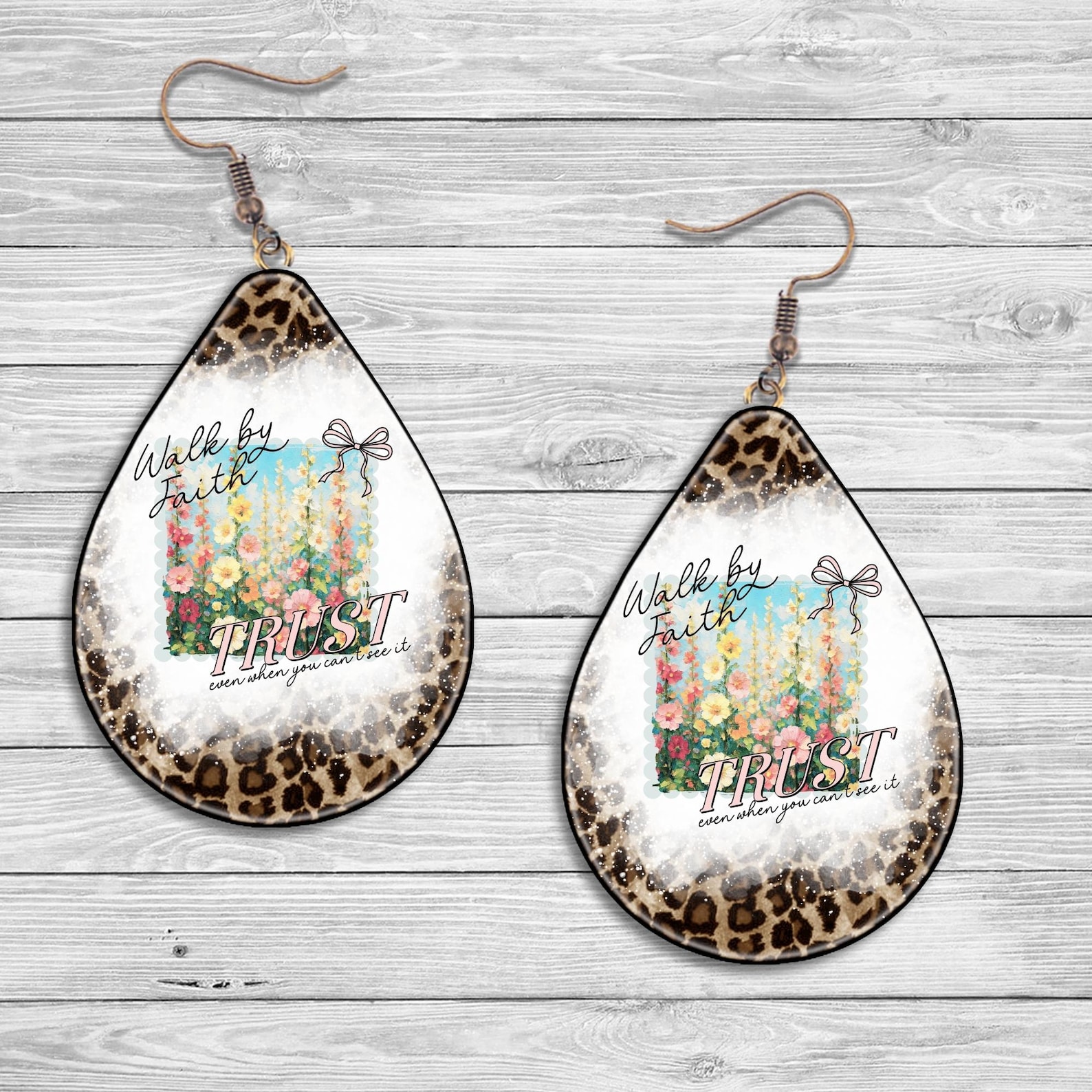 Bible Verse Teardrop Earrings PNG Bundle: Christian Sublimation Designs ...