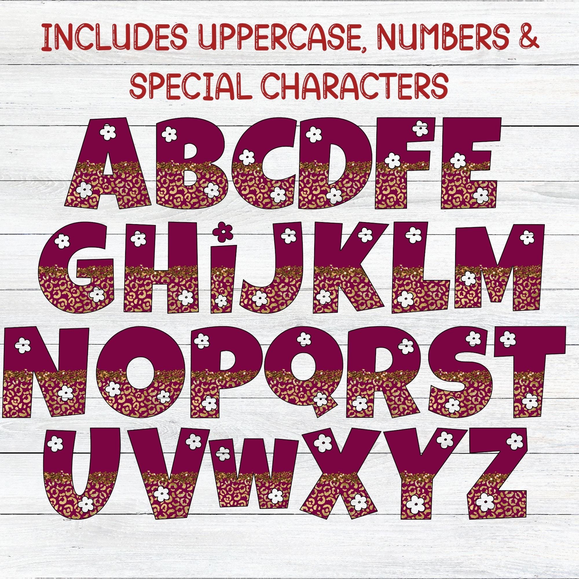 Glitter Doodle Alphabet PNG Doodle Sublimation Alpha Set Design PNG ...