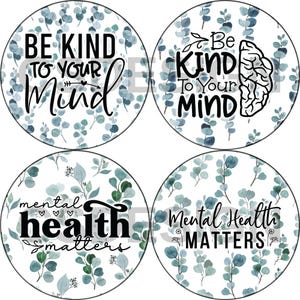 Positive Affirmations Car Coaster PNG Bundle Round Coaster Set ...
