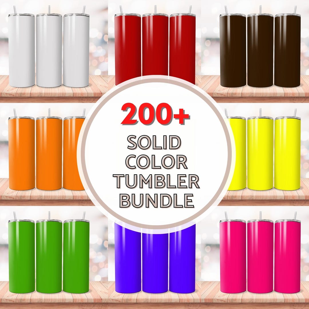 200+ Solid Color Tumbler Wrap Designs, Basic Color Tumbler, Solid Color ...