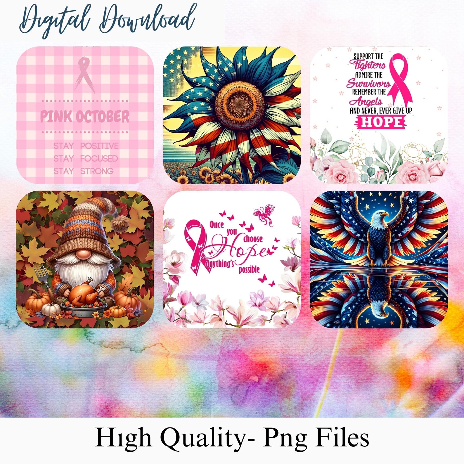 Mega Variety Square Coaster Bundle – 600+ Digital Designs – Sublimation ...