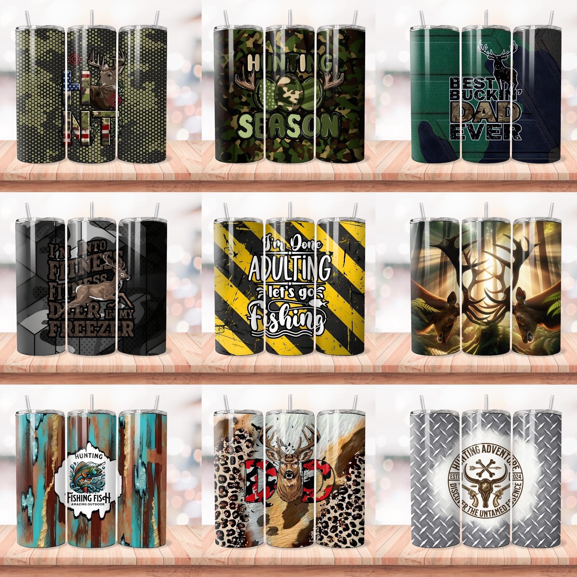 80+ Hunting Tumbler Wrap Bundle, Hunting Tumbler Sublimation Design ...
