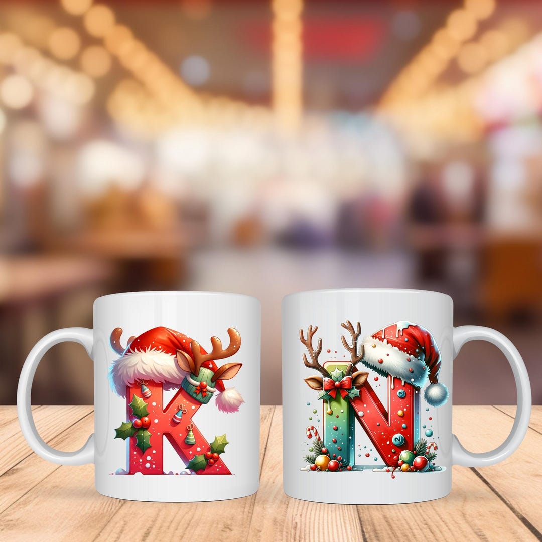 Christmas Mug Designs, Alpha Doodle Pack, Includes A-Z Letters, Perfect ...