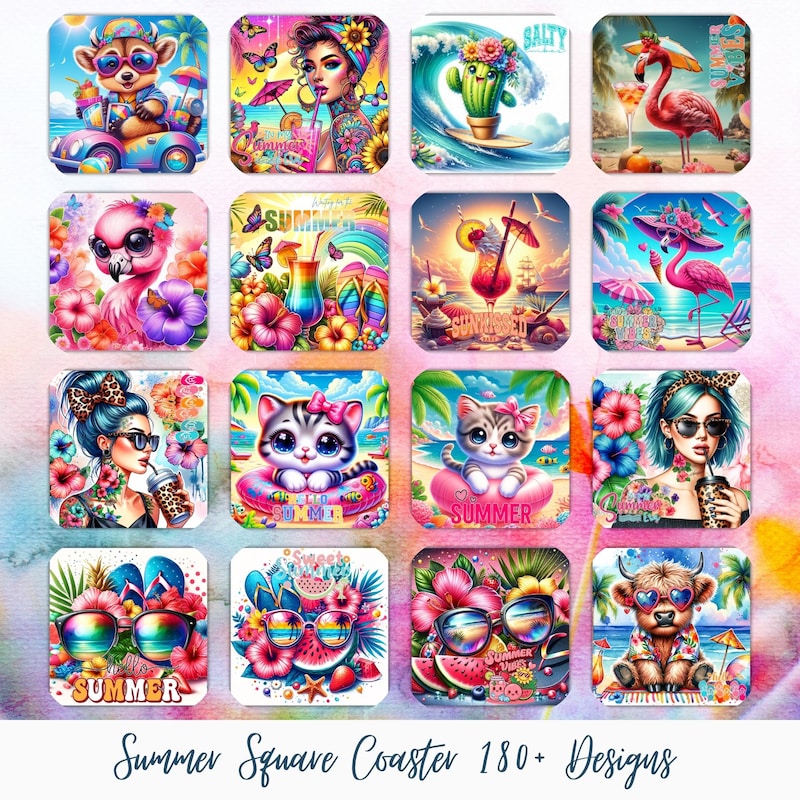 Beach Coasters - Etsy