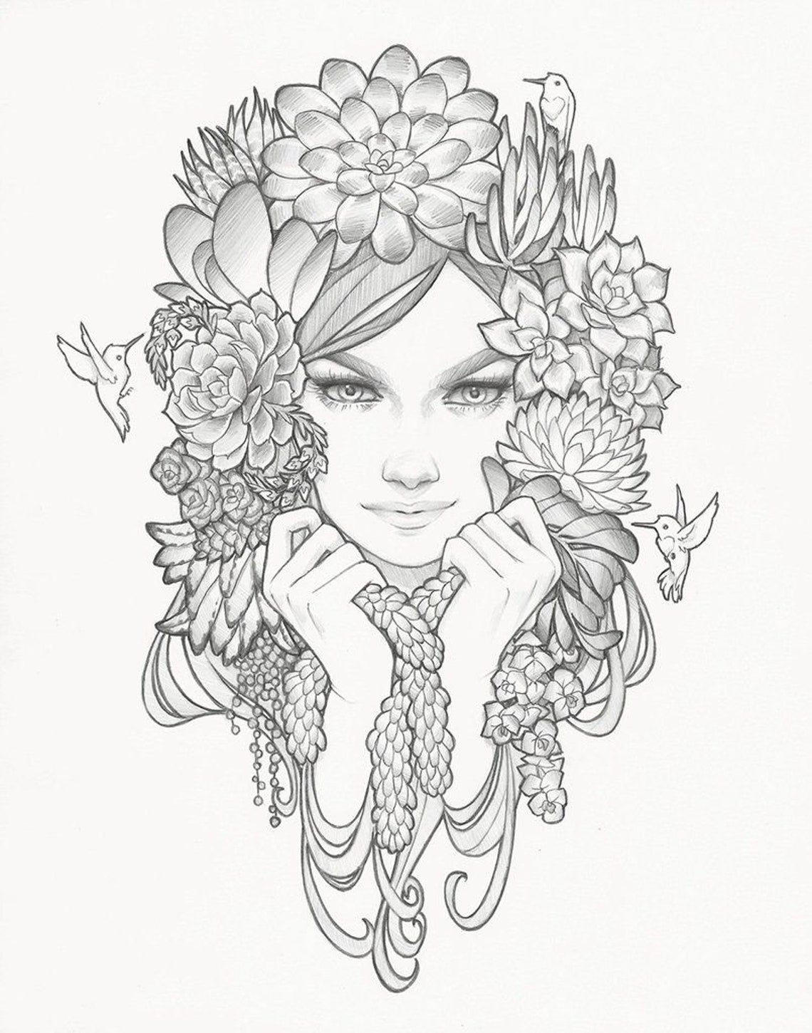 74 Princess and Animal Mix Coloring Pages - Etsy