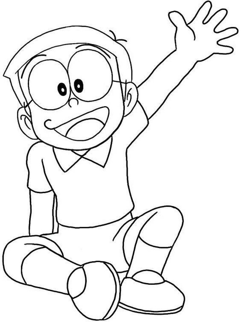 Shinchan & Doraemon 15 Colouring Pages for Kids and Adults - Etsy